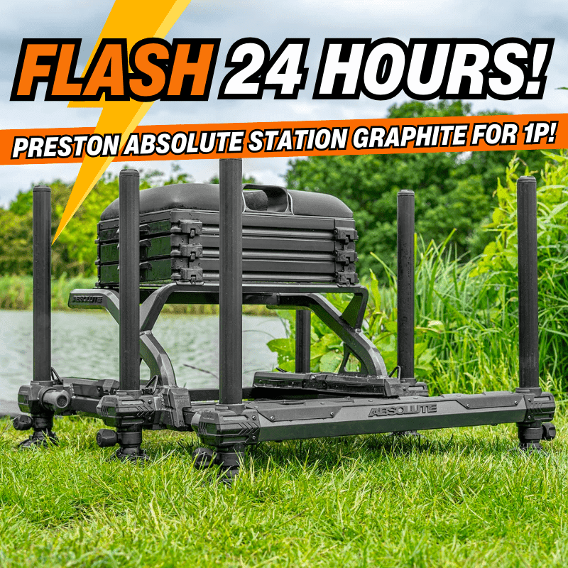 WIN a Preston Graphite Absolute Station Seat Box