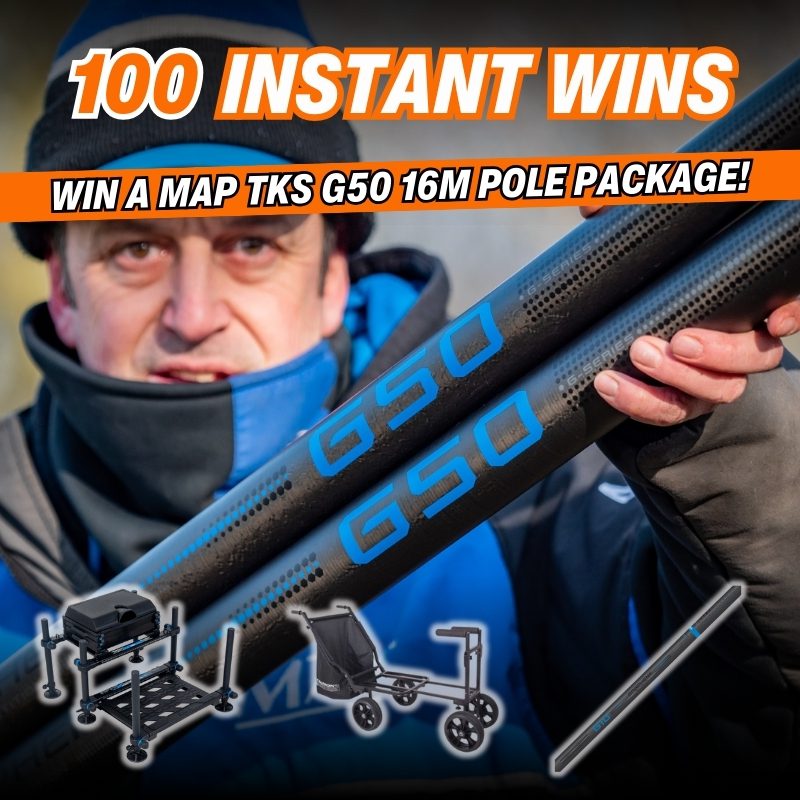 MAP TKS G50 Pole 16m Pole + 100 BONUS PRIZES! - Capital Catch Competitions