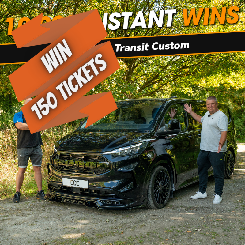 150 Tickets for the Ford Transit Custom Instant Win Comp - AUTO DRAW 2 ...