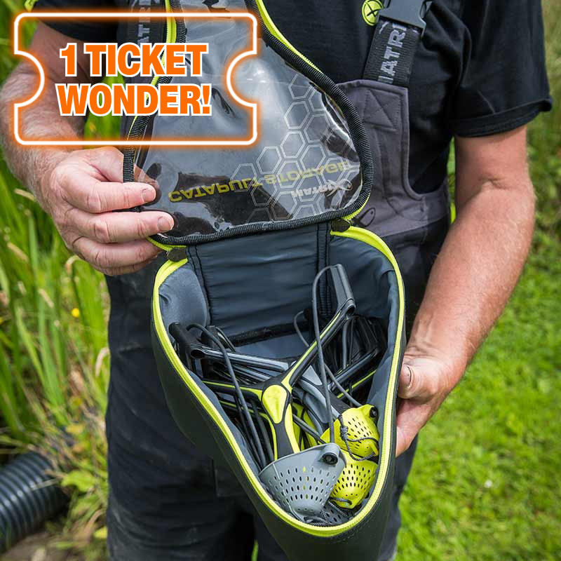 Matrix Catapult Case + 2x Slik Catapults - ONE TICKET WONDER - Capital Catch Competitions