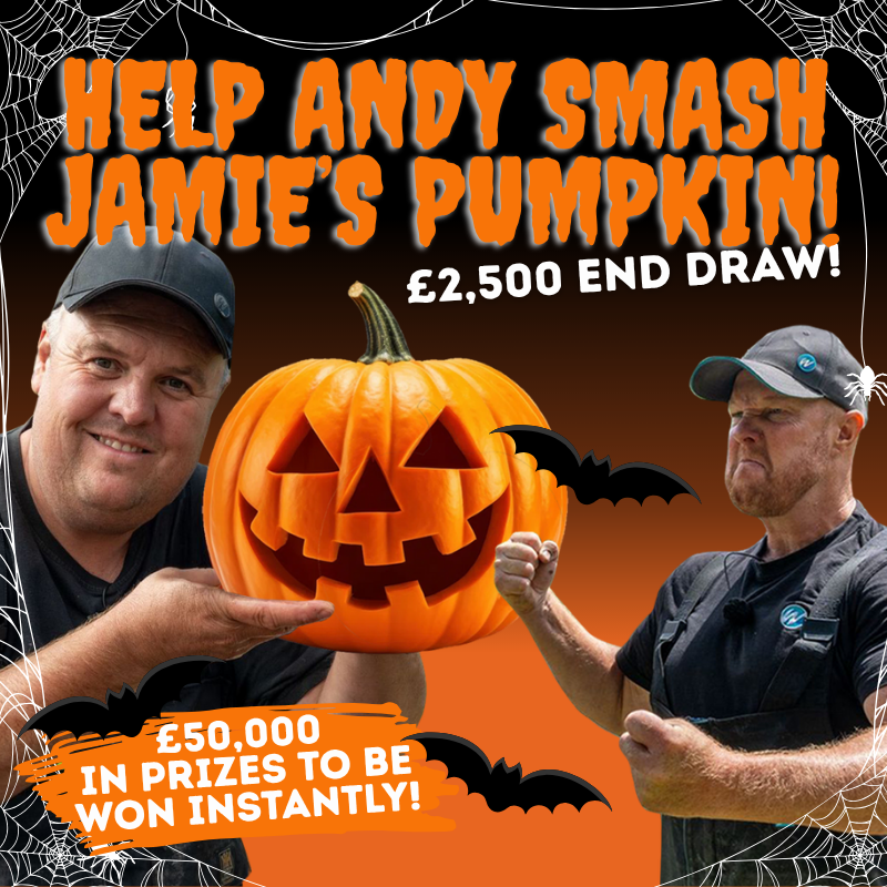 HELP ANDY SMASH JAMIE'S PUMPKIN AND WIN CASH INSTANTLY + £2500 AUTO END ...