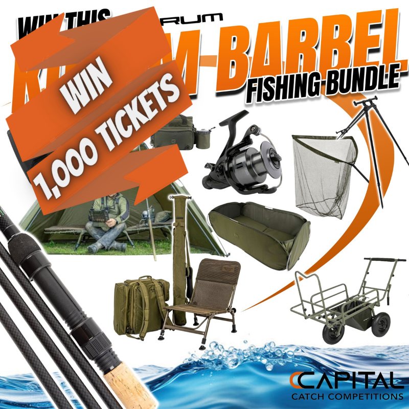 1,000 Tickets for the Korum Barbel Fishing Bundle Instant Win Comp - AUTO DRAW - Capital Catch ...
