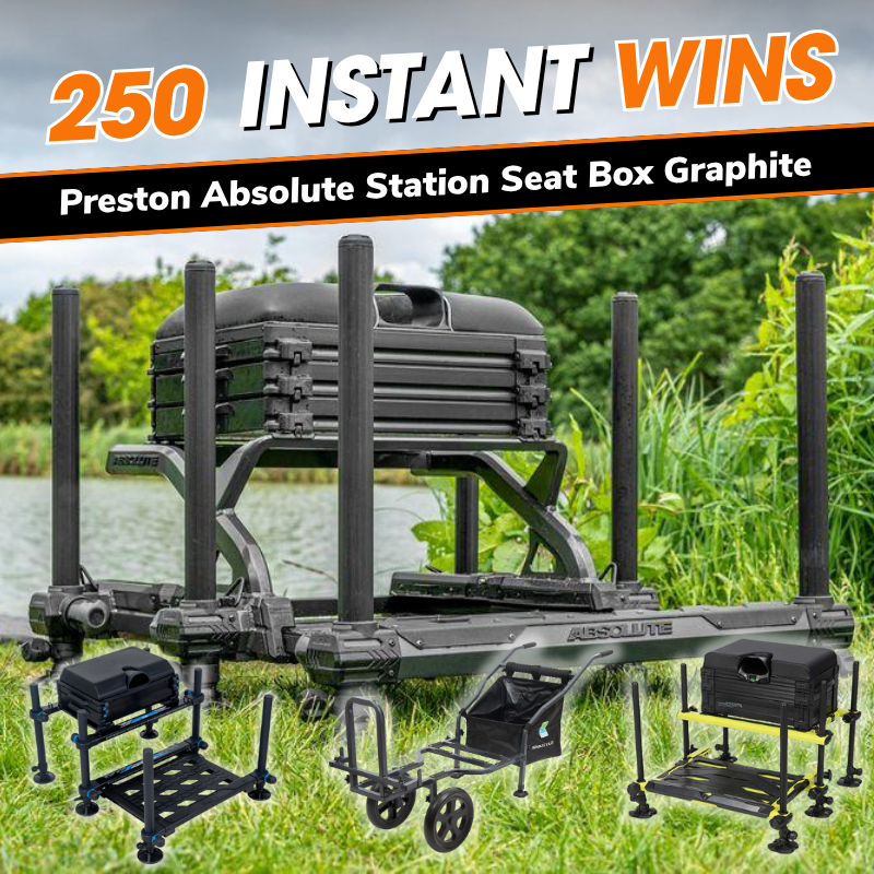 WIN a Preston Graphite Absolute Station Seat Box