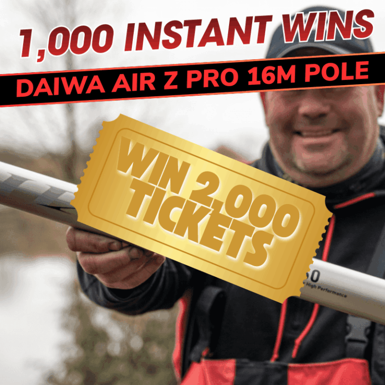 WIN 200 Tickets for the Daiwa Air Z Pro 16m Power Pole Instant Win Comp